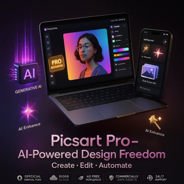Picsart Pro: AI Editor, Premium Templates, Ad-Free Design